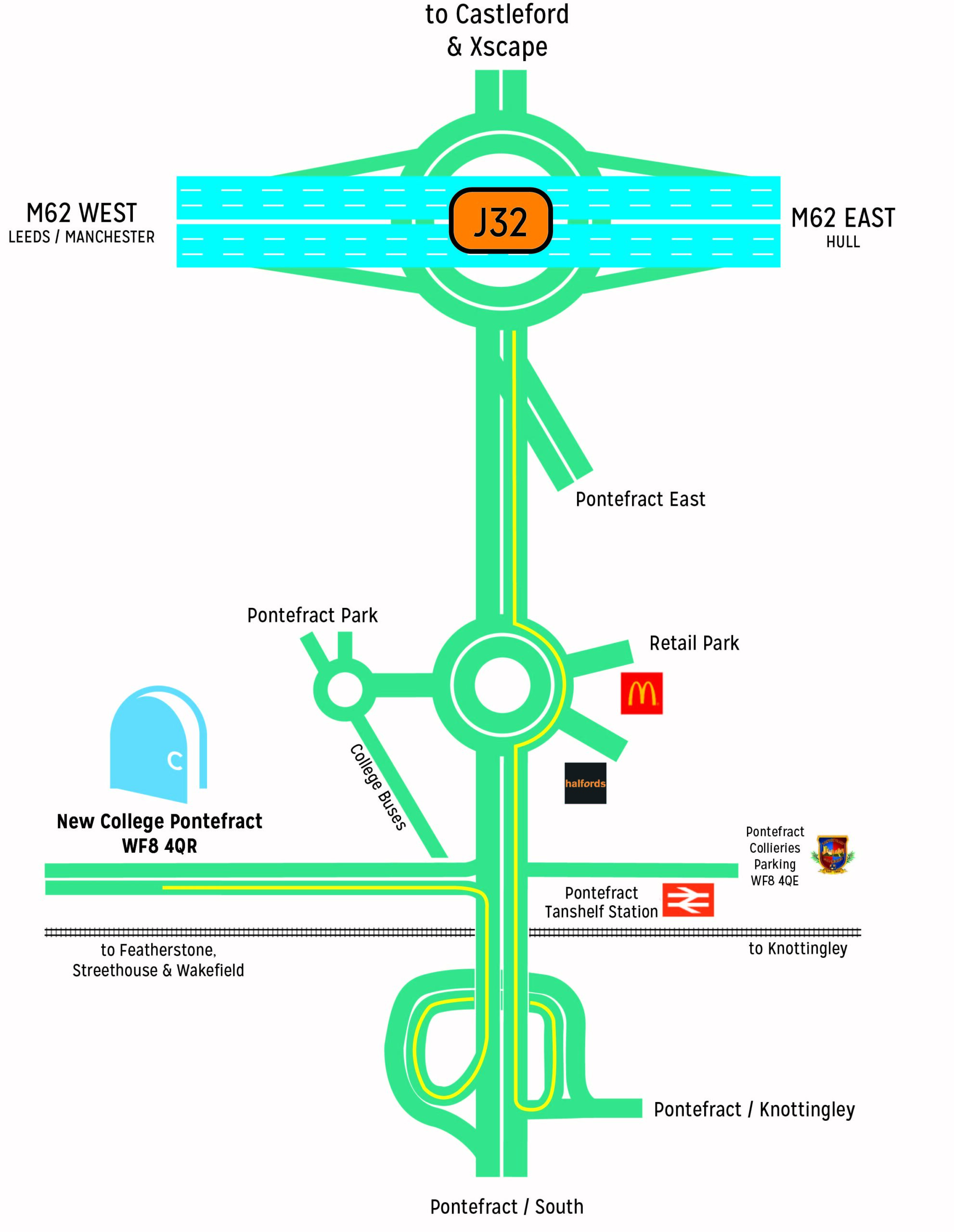Open Event Parking : New College Pontefract