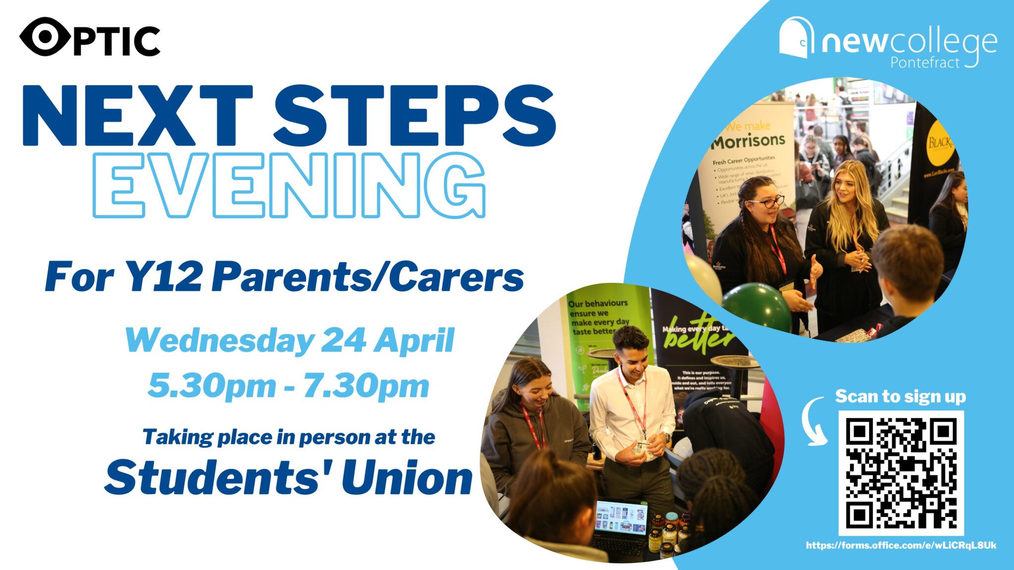 Next Steps Evening : New College Pontefract
